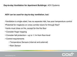 CPD Presentation - Smoke control and environmental ventilation in ...