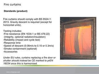 CPD Presentation: Smoke curtains and fire curtains | PPT