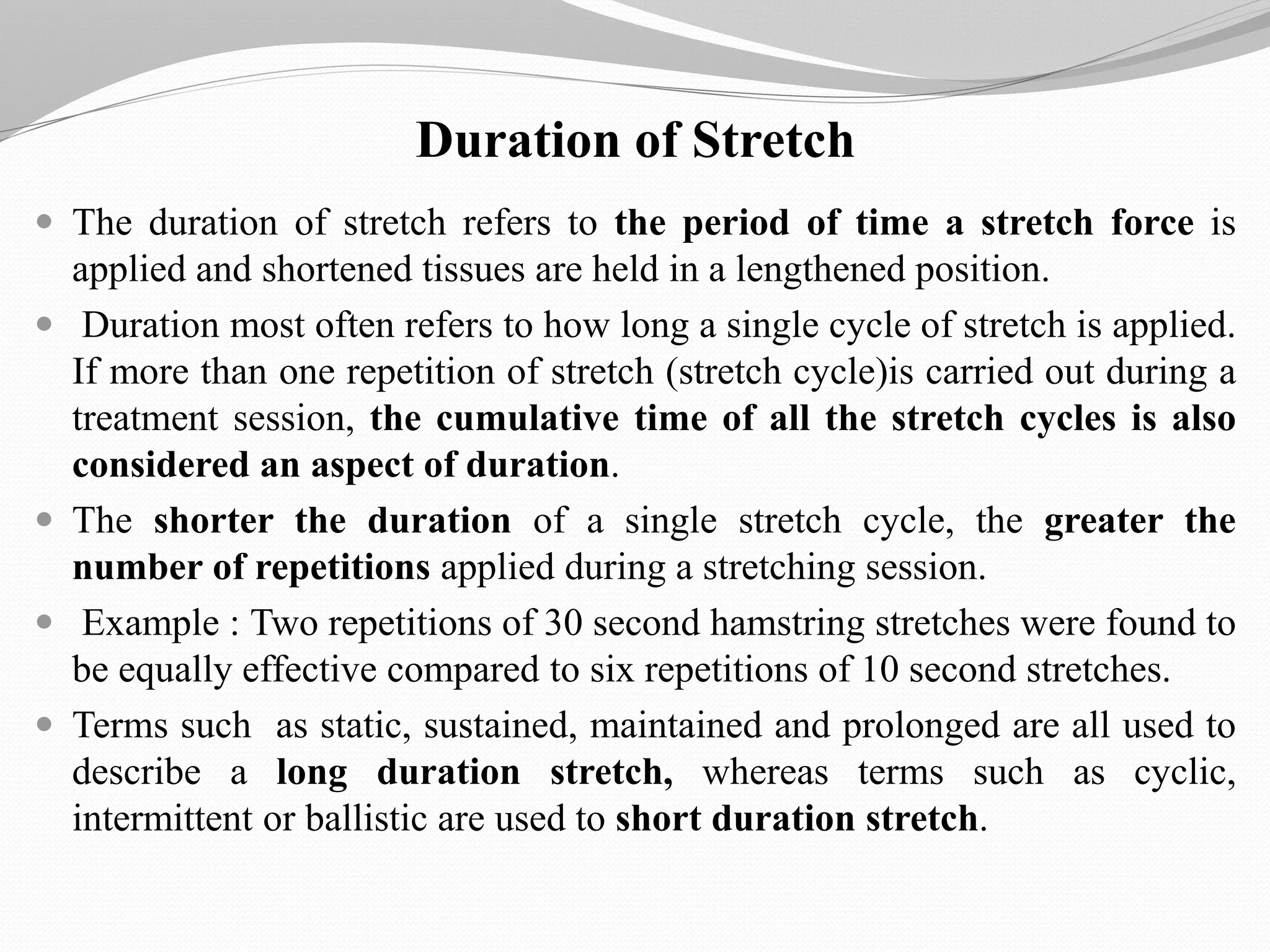 Types of stretching technique | PPTX