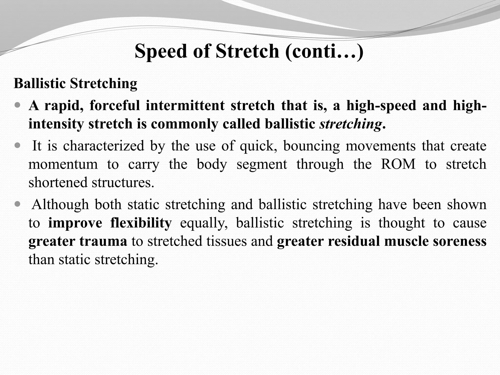 Types of stretching technique | PPTX