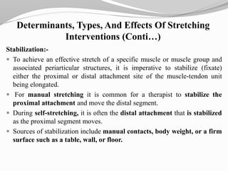 Types of stretching technique | PPTX