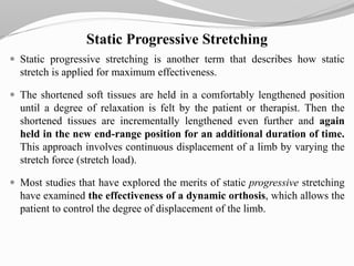 Types of stretching technique | PPTX