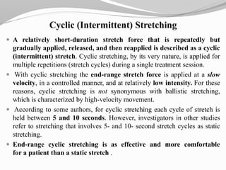 Types of stretching technique | PPTX