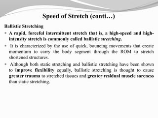 Types of stretching technique | PPTX