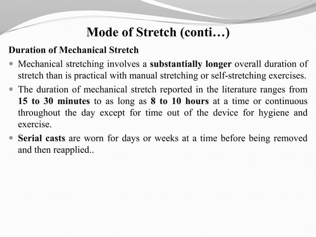 Types of stretching technique | PPTX | Physical Therapy | Wellness