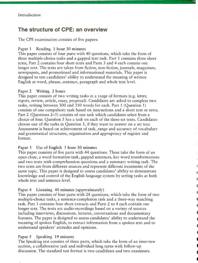 Cpe5 Cambridge Proficiency book | PDF