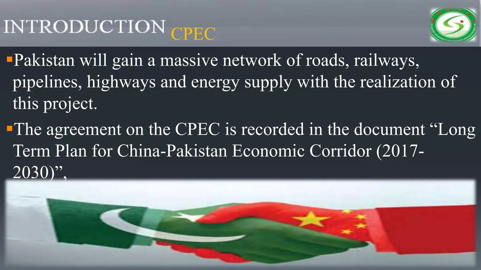 The China-Pakistan Economic Corridor (CPEC) Opportunities and ...