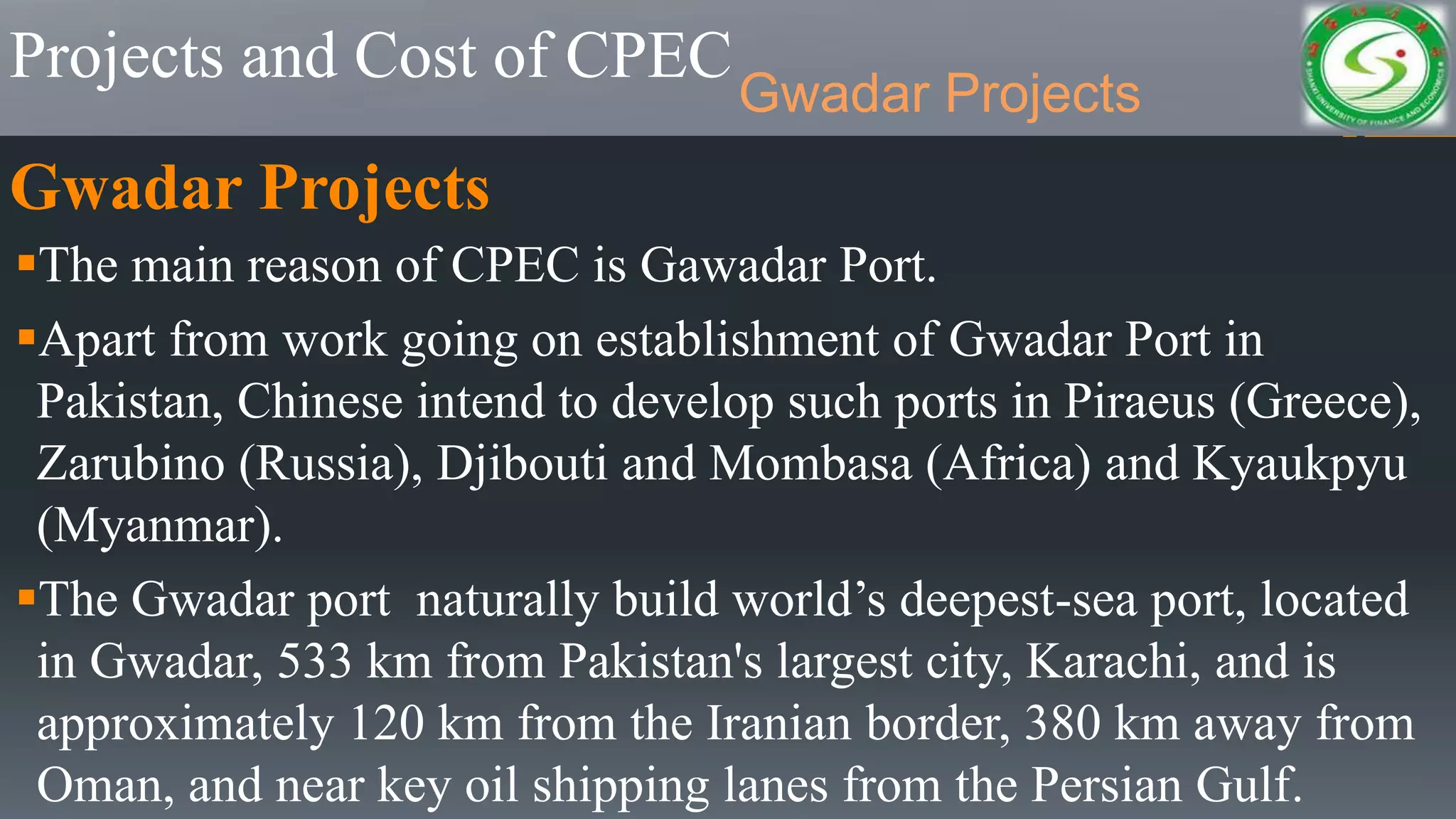The China-Pakistan Economic Corridor (CPEC) Opportunities and ...