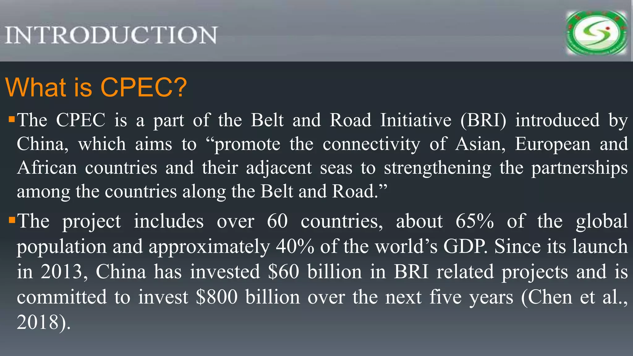 The China-Pakistan Economic Corridor (CPEC) Opportunities and ...