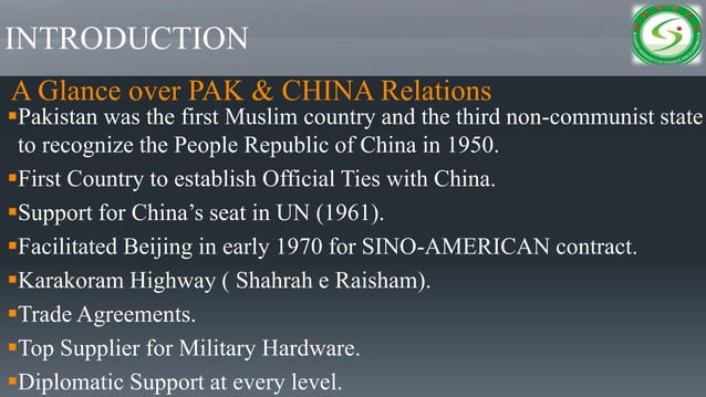 The China-Pakistan Economic Corridor (CPEC) Opportunities and ...