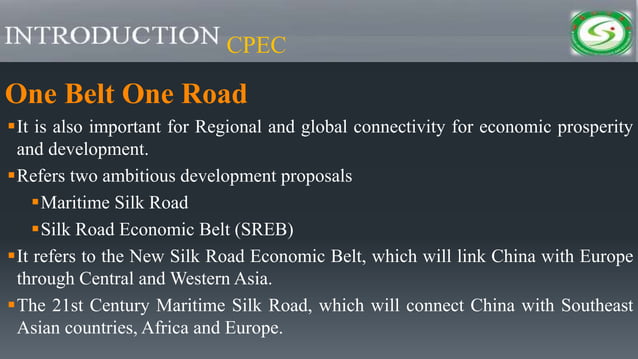 The China-Pakistan Economic Corridor (CPEC) Opportunities and ...