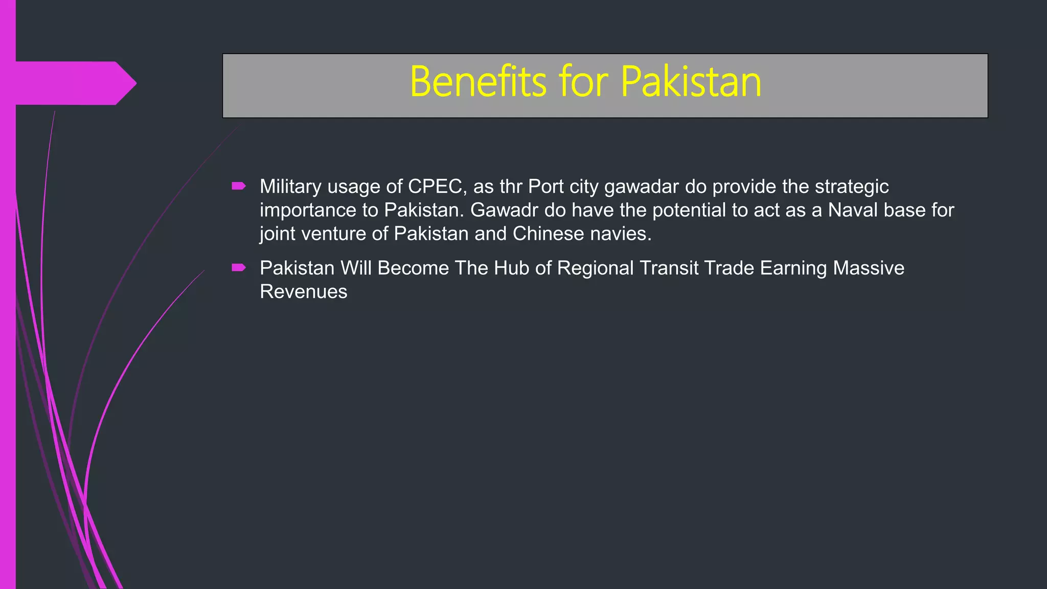 China-Pakistan Economic Corridor | PPTX