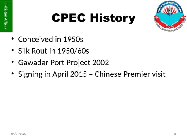 CPEC.pptx. cpec introduction, importance,and effect | PPT