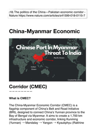 China-Pakistan Economic Corridor (CPEC): Route, Impact, & Geopolitical ...