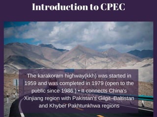 China Pakistan Economic Corridor CPEC | PPT