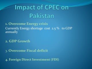Cpec & its importance | PPTX