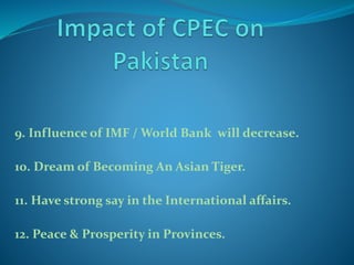 Cpec & its importance | PPTX