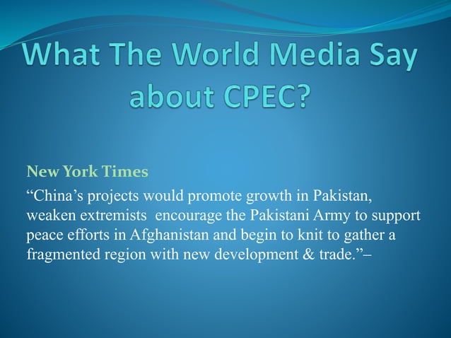 Cpec & its importance | PPT