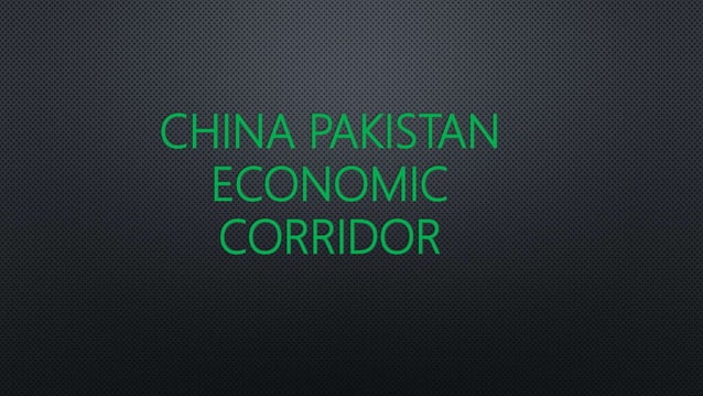 Cpec presentation | PPTX