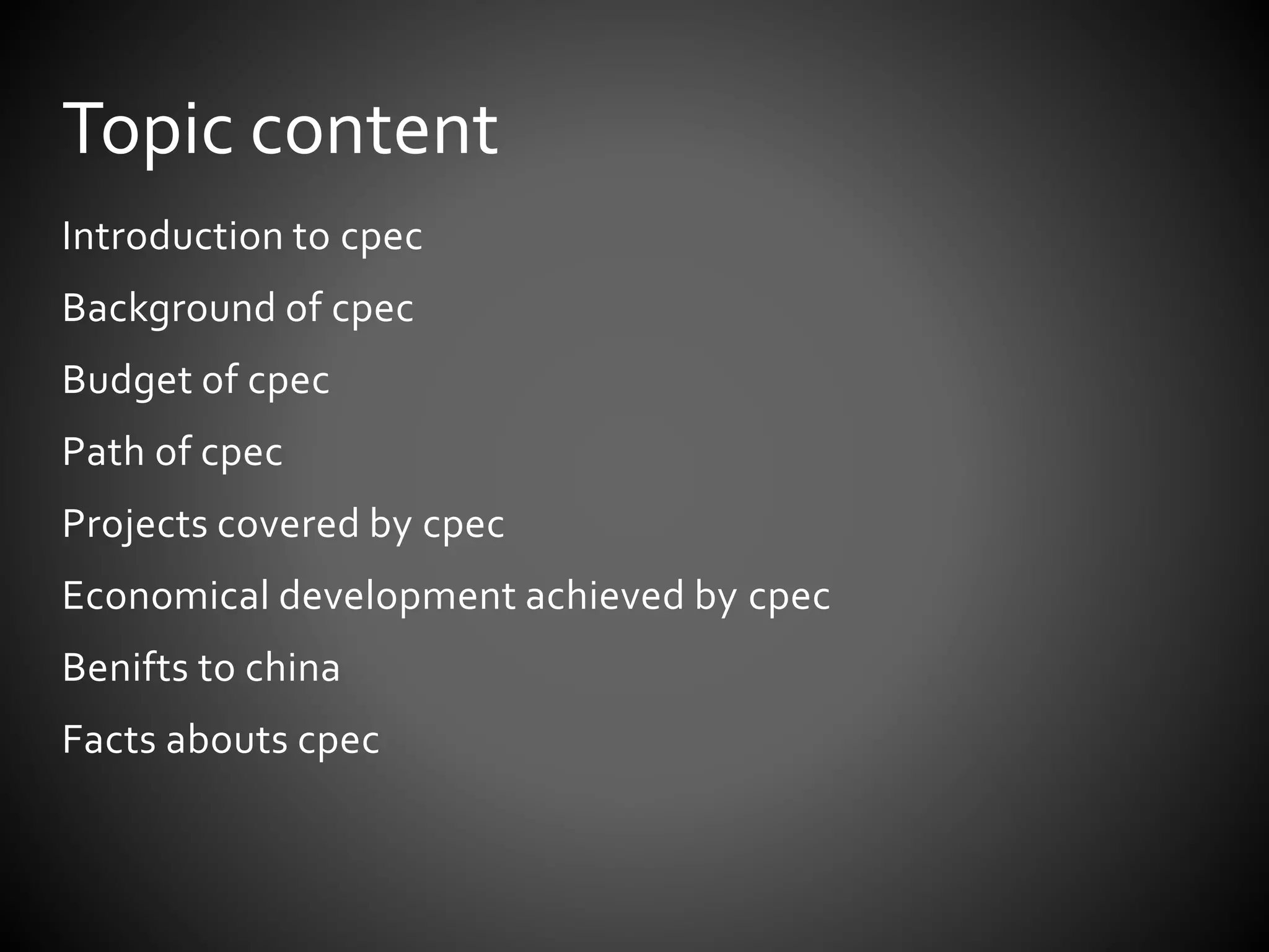 Cpec prestation by happy kumar | PPTX