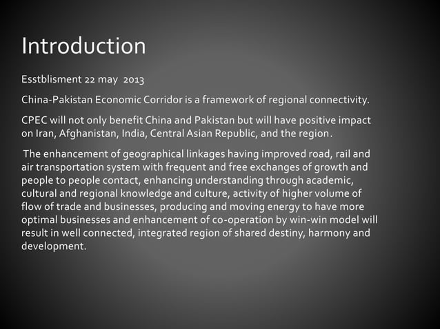 Cpec prestation by happy kumar | PPT