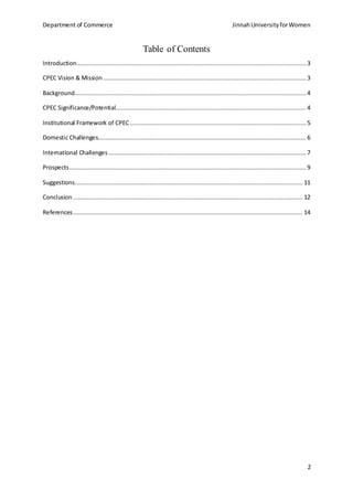 Cpec report | DOCX