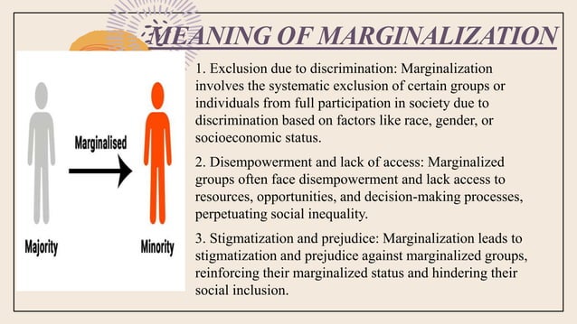 Marginalization on contemporary perspective on education | PPTX
