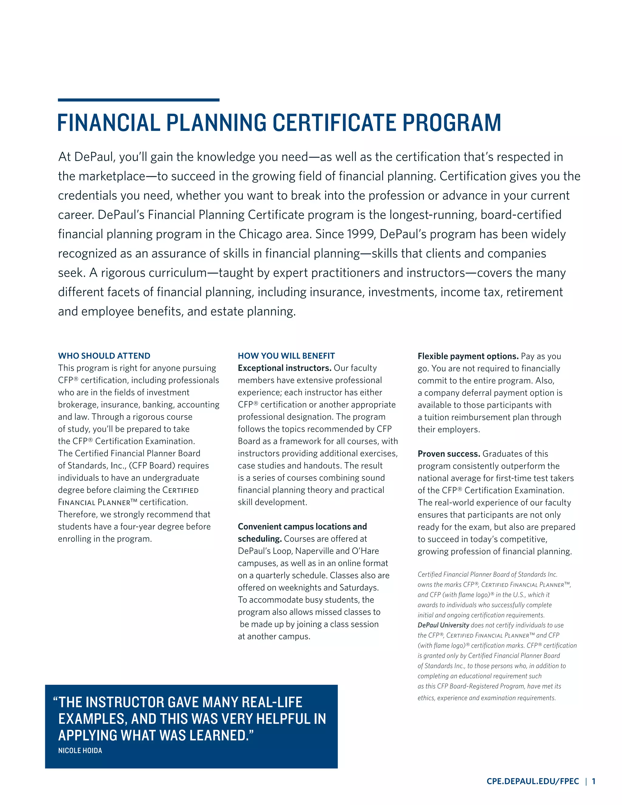 Financial Planning | PDF
