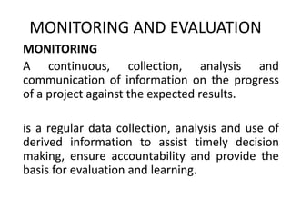 CPE Monitoring and Evaluation | PPTX