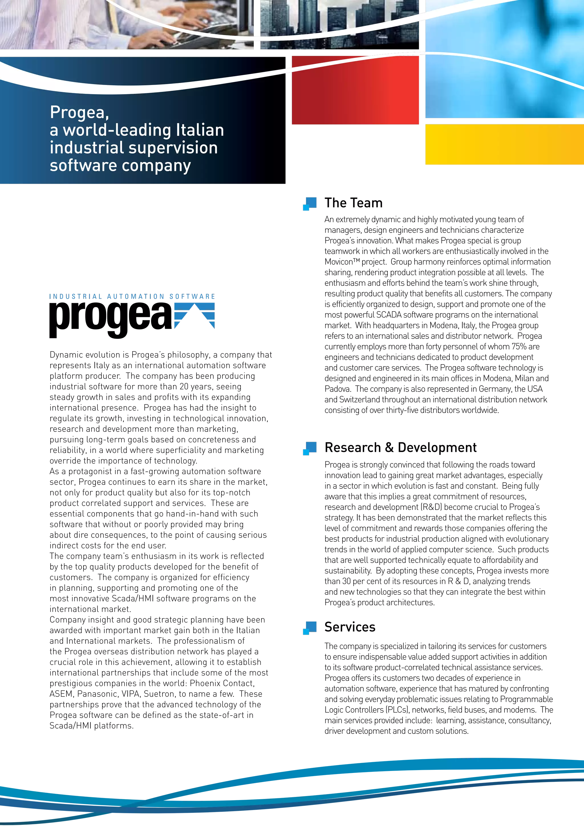 Progea - Company Profile - English | PDF | Business Administration ...