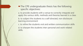 Cpe orientation | PPT