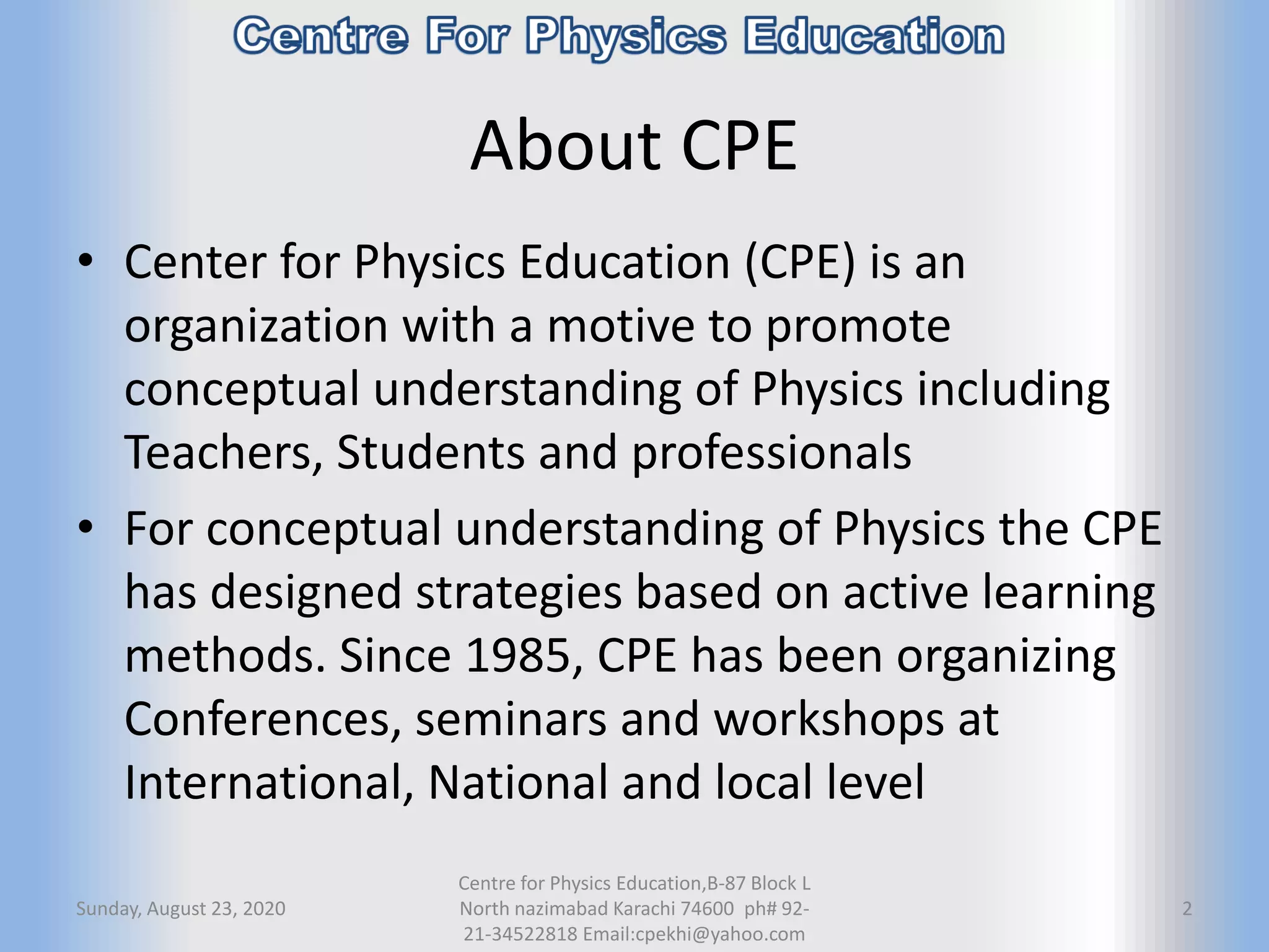 CPE ppt | PPT