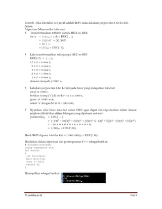 Pergeseran Bit-sns | PDF