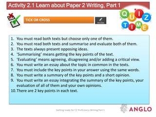 Cpe sp writing 1 slideshow part 2 | PPTX