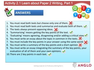 Cpe sp writing 1 slideshow part 2 | PPTX