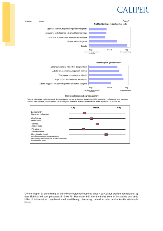 Caliper Profile Evaluation | PDF