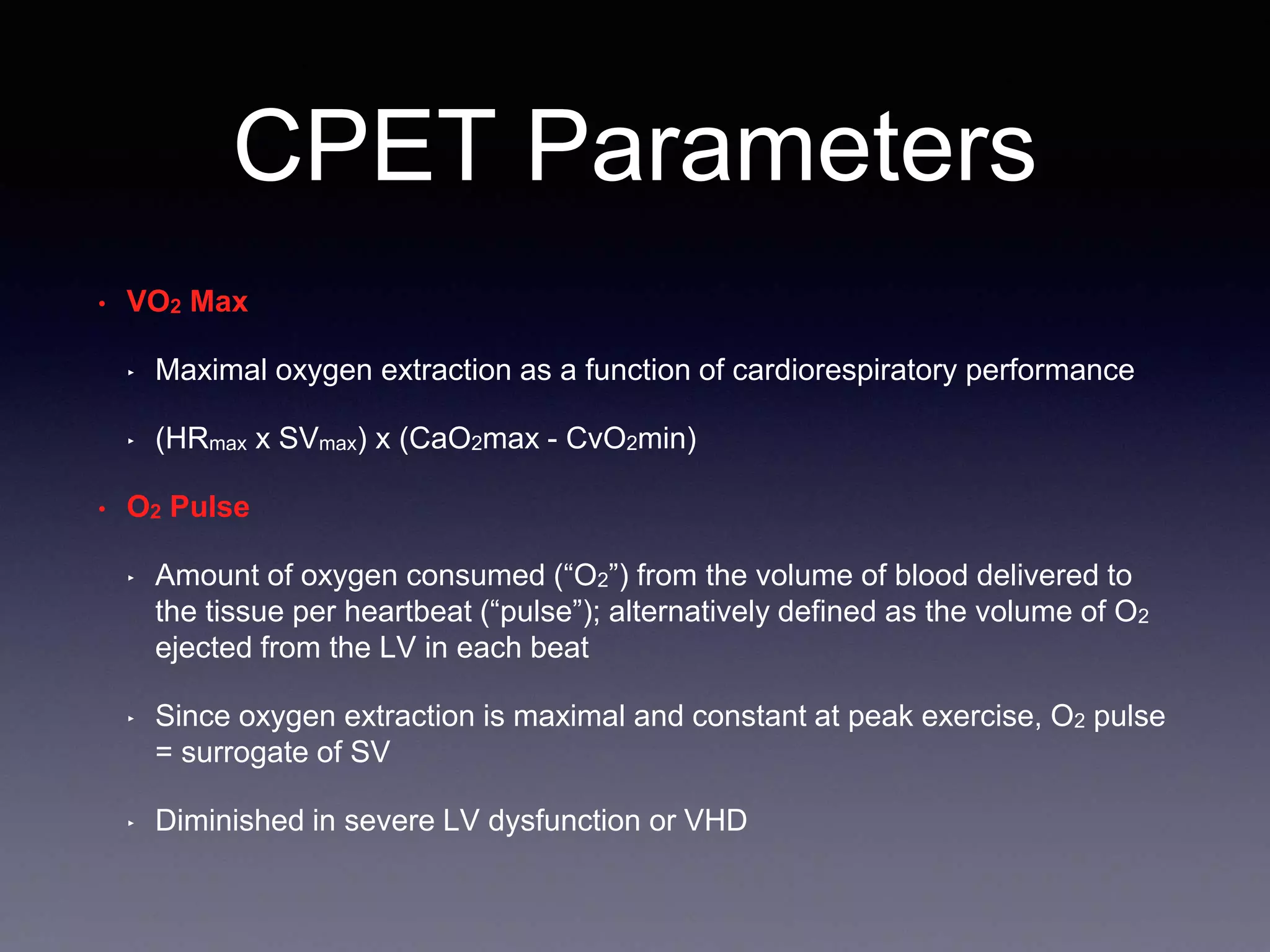 Cardiopulmonary Exercise Testing & Mitral Regurgitation | PPTX