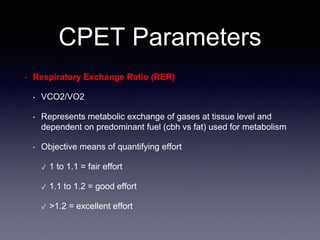 Cardiopulmonary Exercise Testing & Mitral Regurgitation | PPT