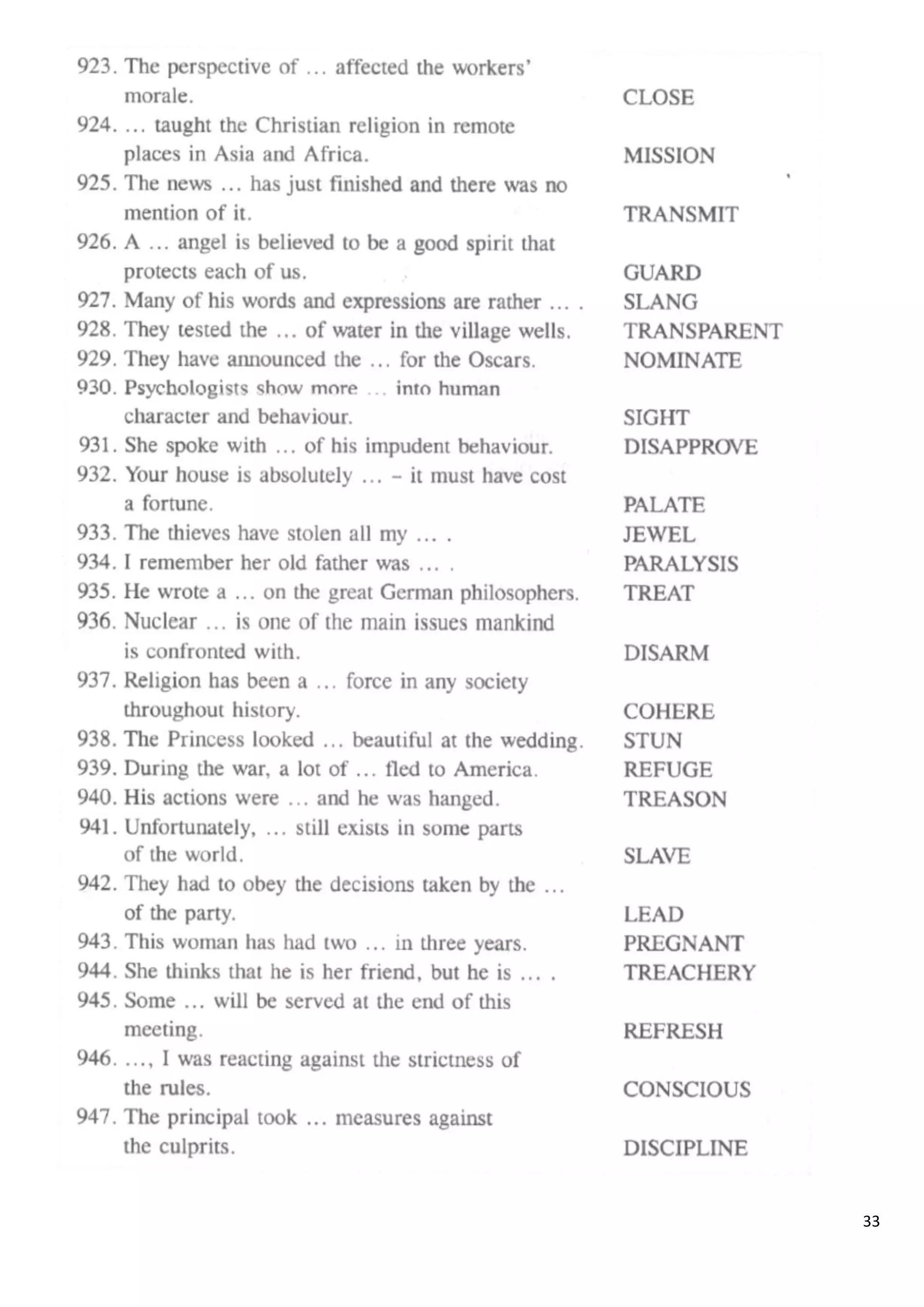 Cpe word formation_-_1000_sentences_with_answers | PDF