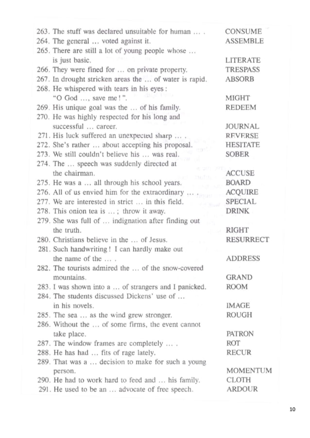 Cpe word formation_-_1000_sentences_with_answers | PDF