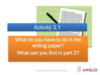 CPE writing 2 - part 1 | PPTX