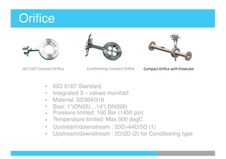IoT Connected Steam Flow Meter - Compact Orifice | PPT