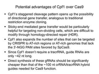 Cpf1- a new tool for CRISPR genome editing | PPT
