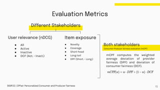 CPFair: Personalized Consumer and Producer Fairness Re-ranking for Recommender Systems | PDF