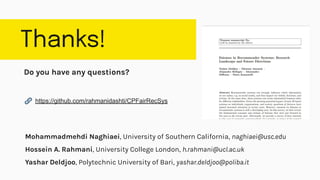 CPFair: Personalized Consumer and Producer Fairness Re-ranking for Recommender Systems | PDF
