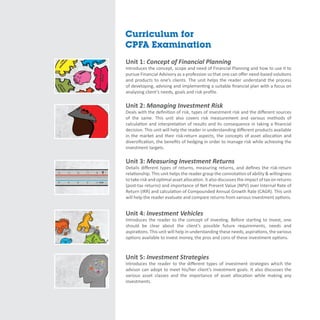 Certified Personal Financial Advisor (CPFA) Examination | PDF