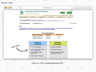 Guide to CPF File Upload for Singapore Payroll | PPT