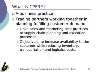 Cpfr(1) introduction | PPT