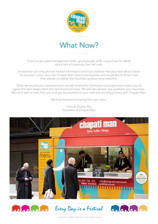 Chapati man franchise brochure | PDF