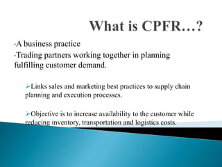 CPFR Presentation | PPTX